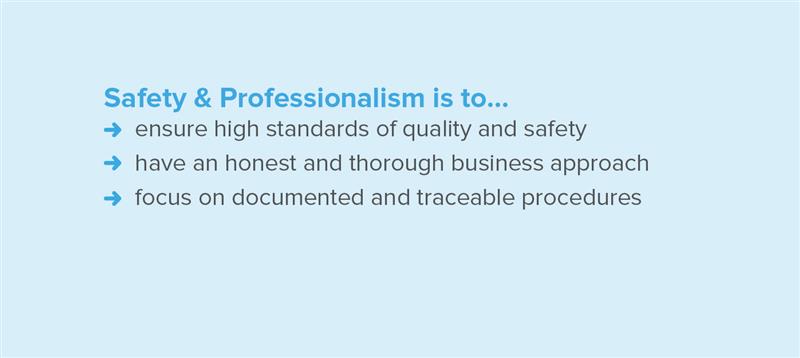 Safety & Professionalism